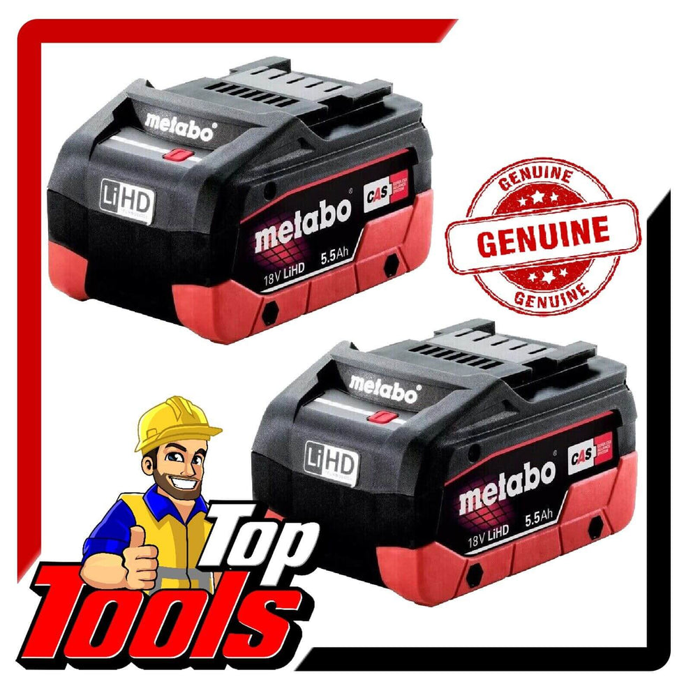Metabo 18V CAS Battery LIHD 5.5 Ah 2 Pack 625368000 - SKIN ONLY – Top ...